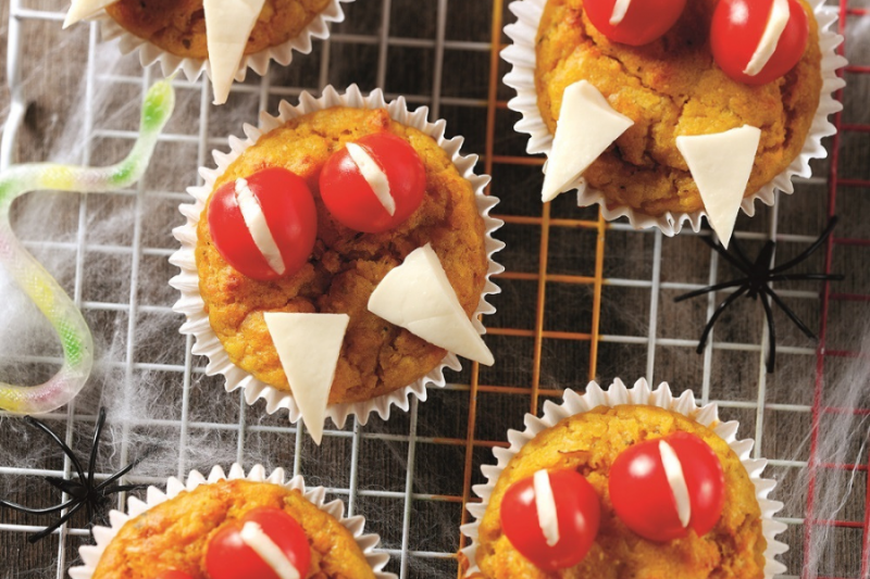 How To Make Vampire's Pumpkin Muffins - Claire Justine