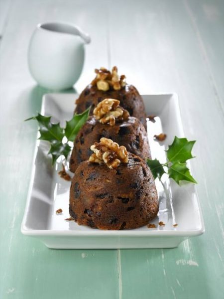 Individual Christmas Puddings - Claire Justine