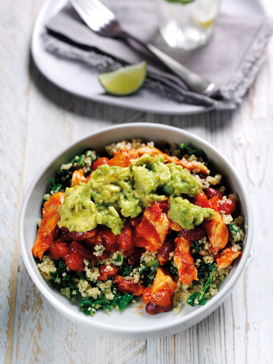 Mexican Quinoa Kale Bowl Claire Justine