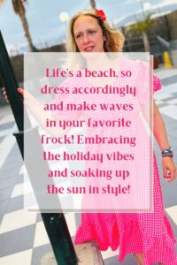 Styling A Bright Pink Gingham Dress With Short - Claire Justine