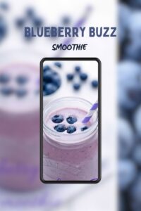 Blueberry Buzz Smoothie Recipe UK - Claire Justine
